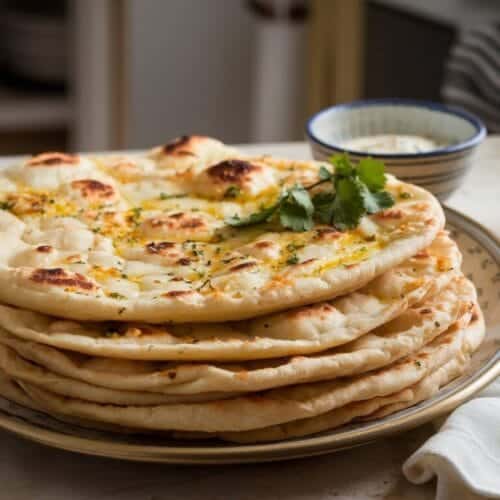 The Ultimate Delightful Cottage Cheese Garlic Naan Flatbread - Mr. Recipes