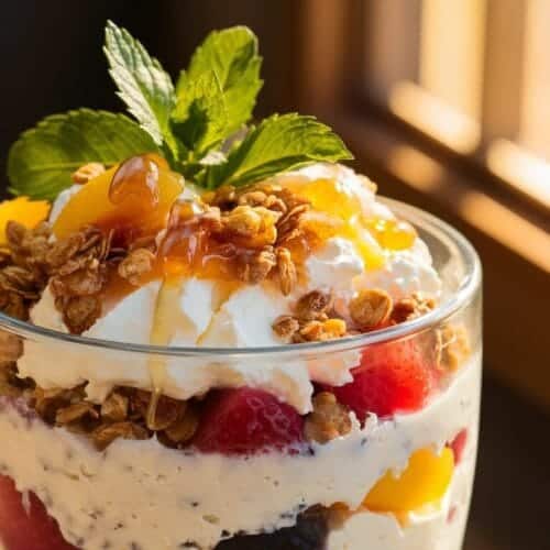 Cottage Cheese and Fruit Parfait - Mr.Recipes