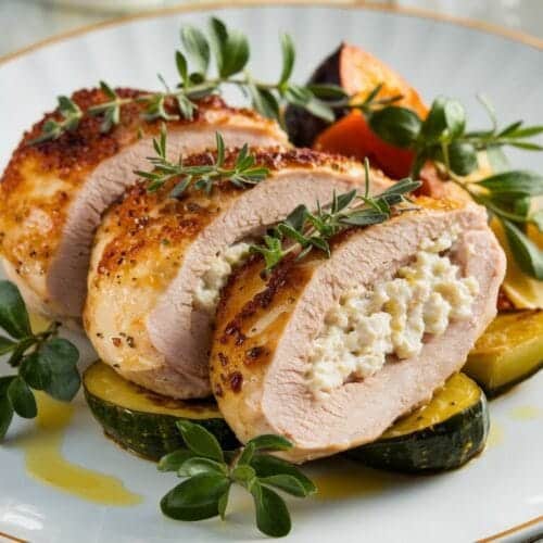 Heavenly Cottage Cheese-Stuffed Chicken Breasts