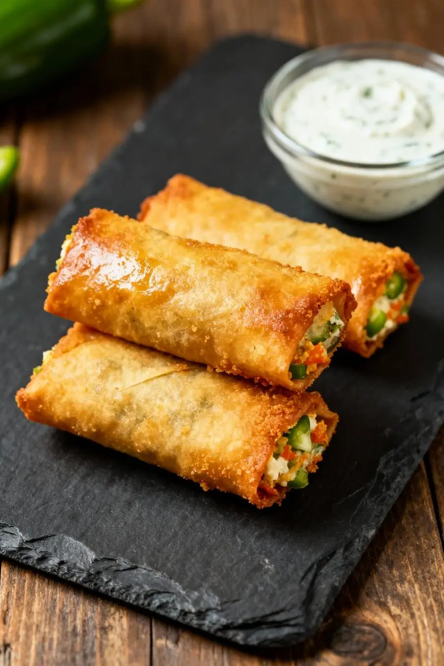 Air Fryer Jalapeno Popper Egg Rolls: Crispy & Ready in 20 Mins! - Mr ...
