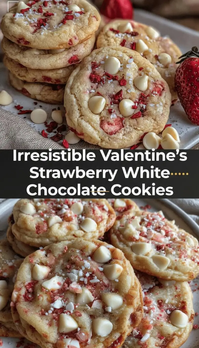 Valentine's Strawberry White Chocolate Cookies - Easy & Delicious! - Mr ...