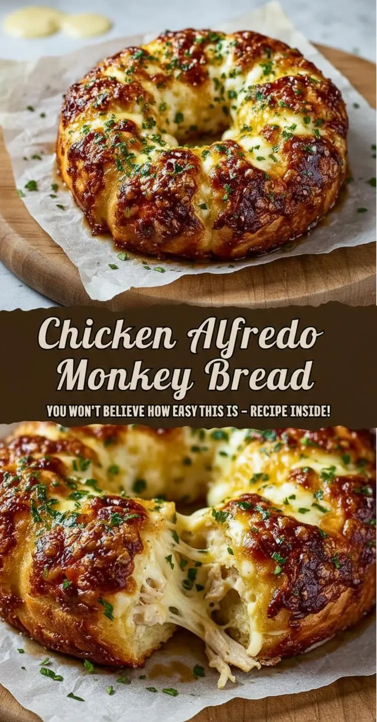 Chicken Alfredo Monkey Bread: Quick & Cheesy Family Favorite! - Mr. Recipes