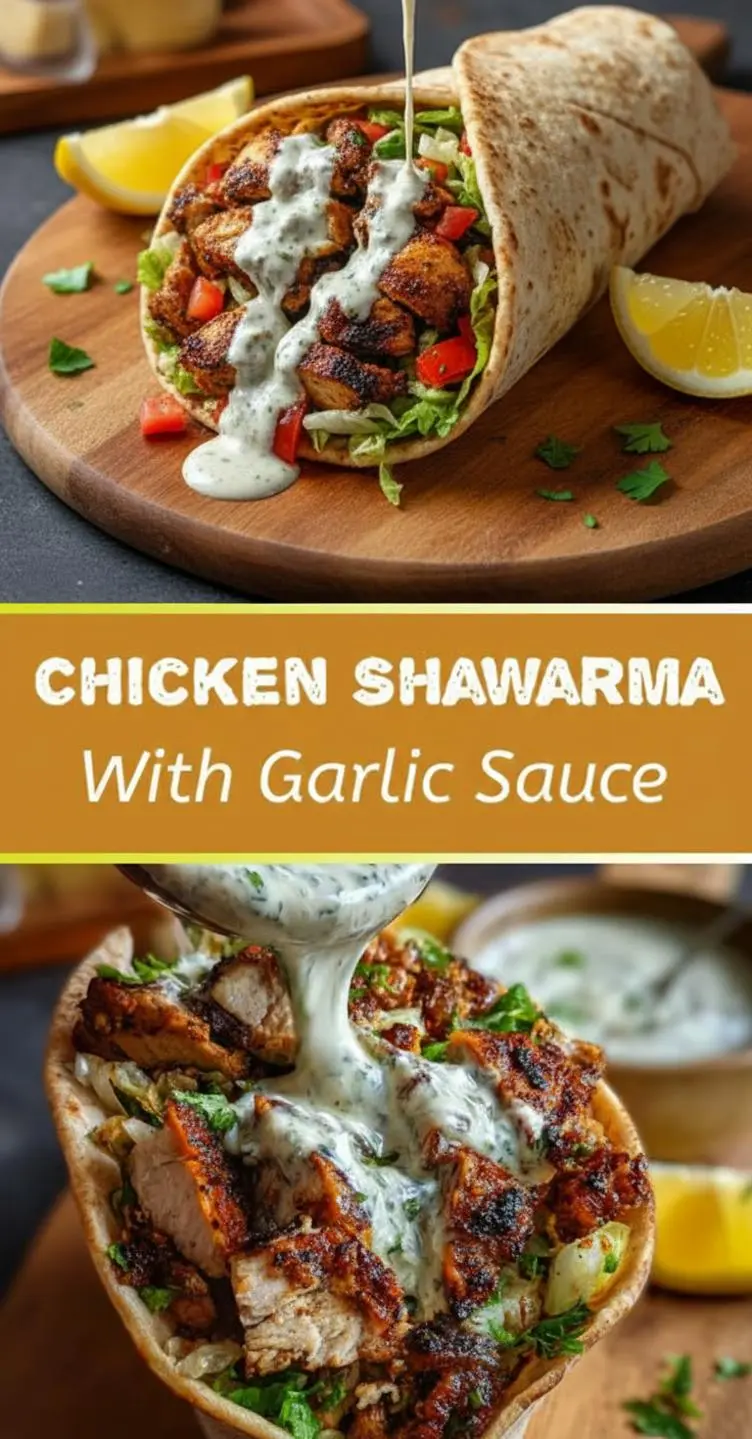 Chicken Shawarma with Garlic Sauce Easy Mediterranean Recipe - Mr. Recipes