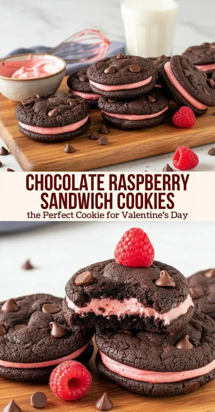 Chewy Chocolate Raspberry Sandwich Cookies - Easy Recipe! - Mr. Recipes