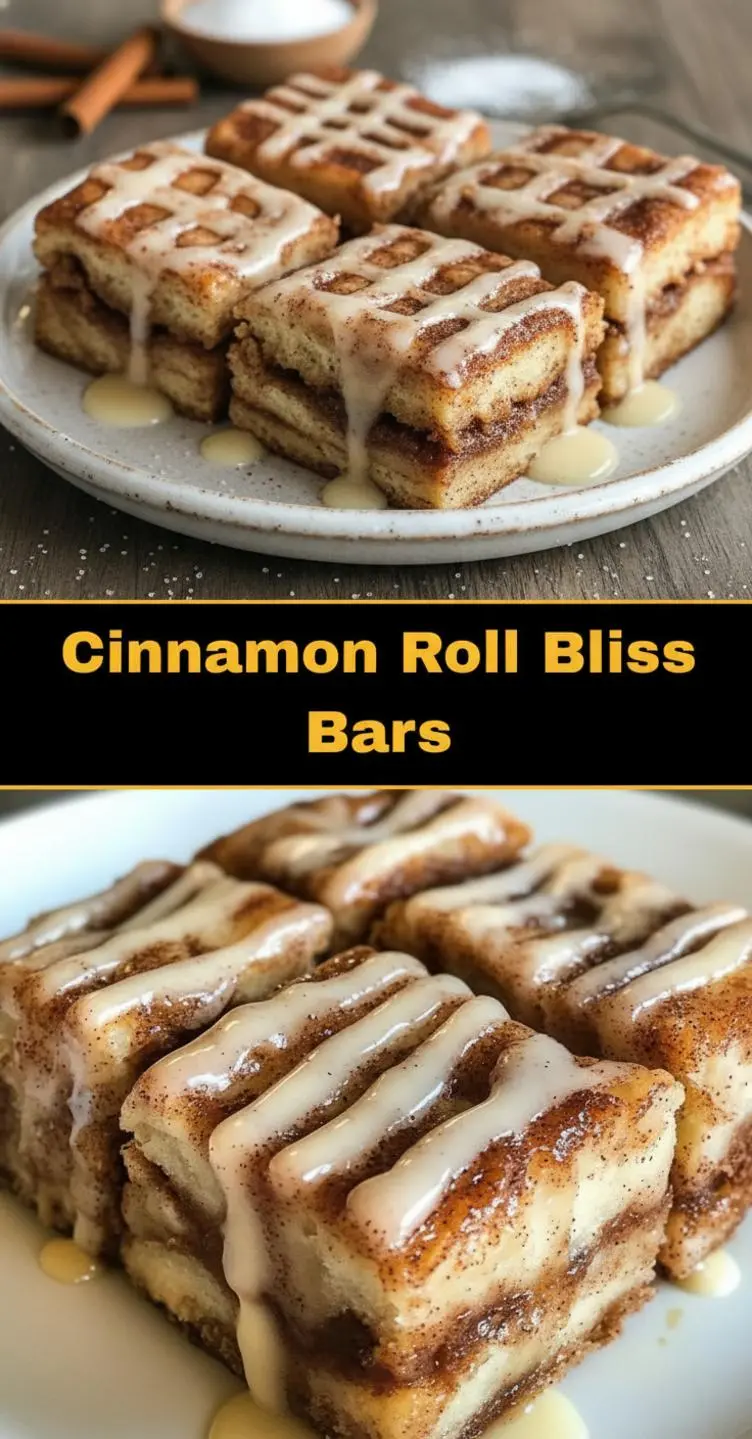 Cinnamon Roll Bliss Bars: Easy & Gooey Dessert! - Mr. Recipes