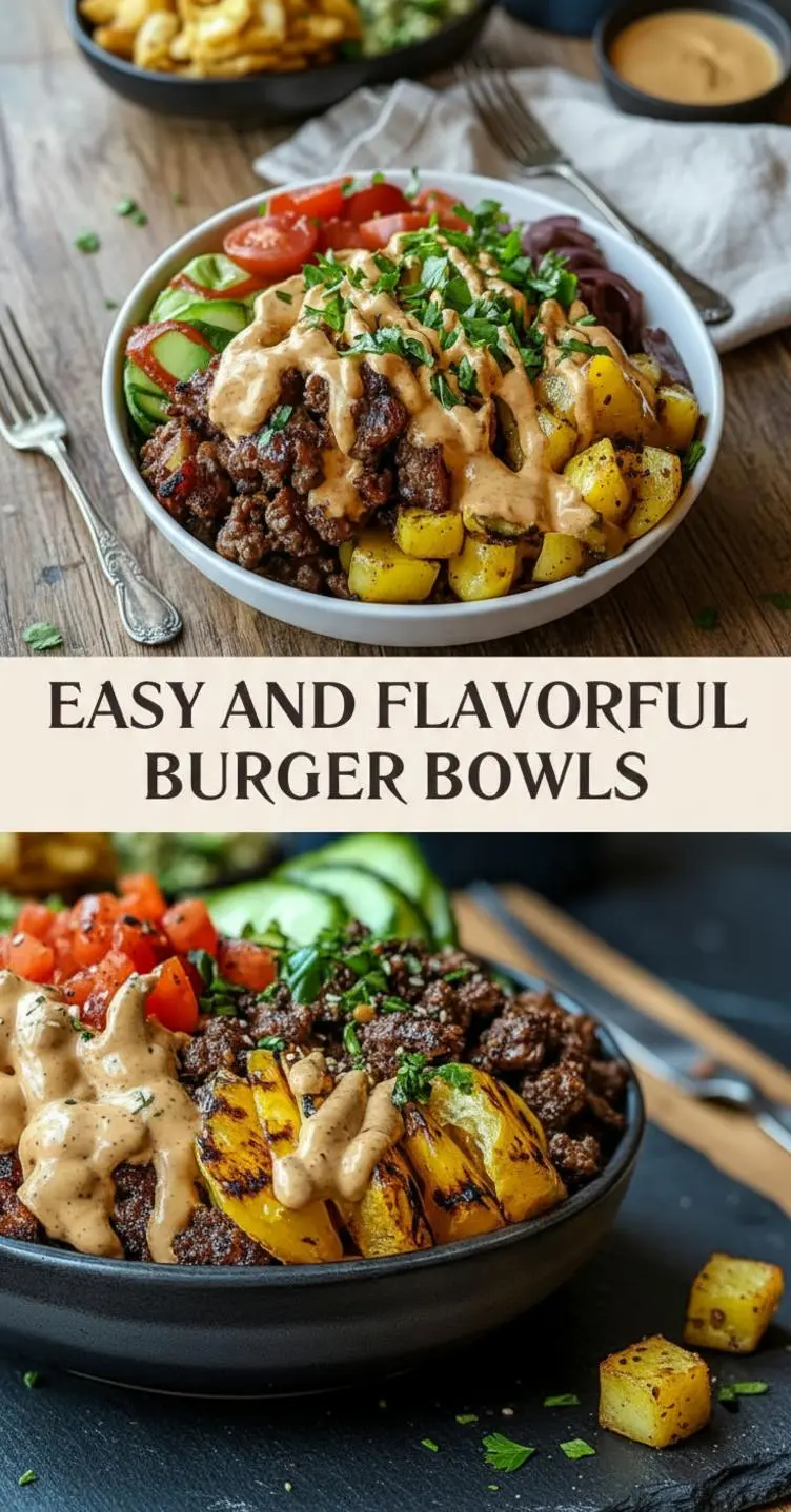Delightful Burger Bowls Recipe (Healthy & Easy Dinner Idea) - Mr. Recipes