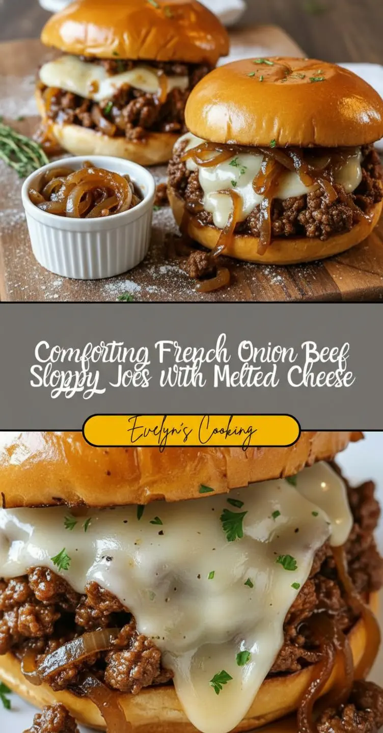 French Onion Beef Sloppy Joes with Melted Cheese - Easy Weeknight ...