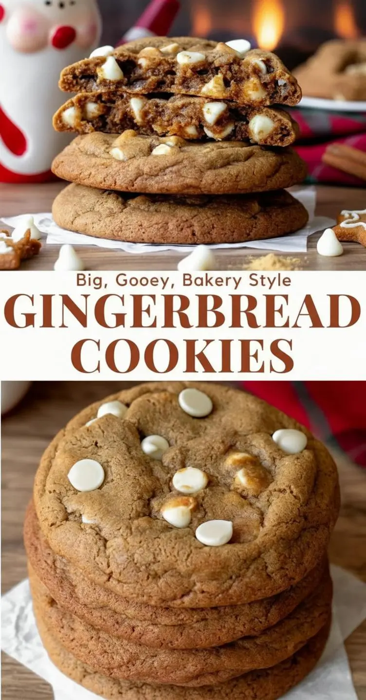 The Secret to Soft Chewy Gingerbread White Chocolate Chip Cookies - Mr ...