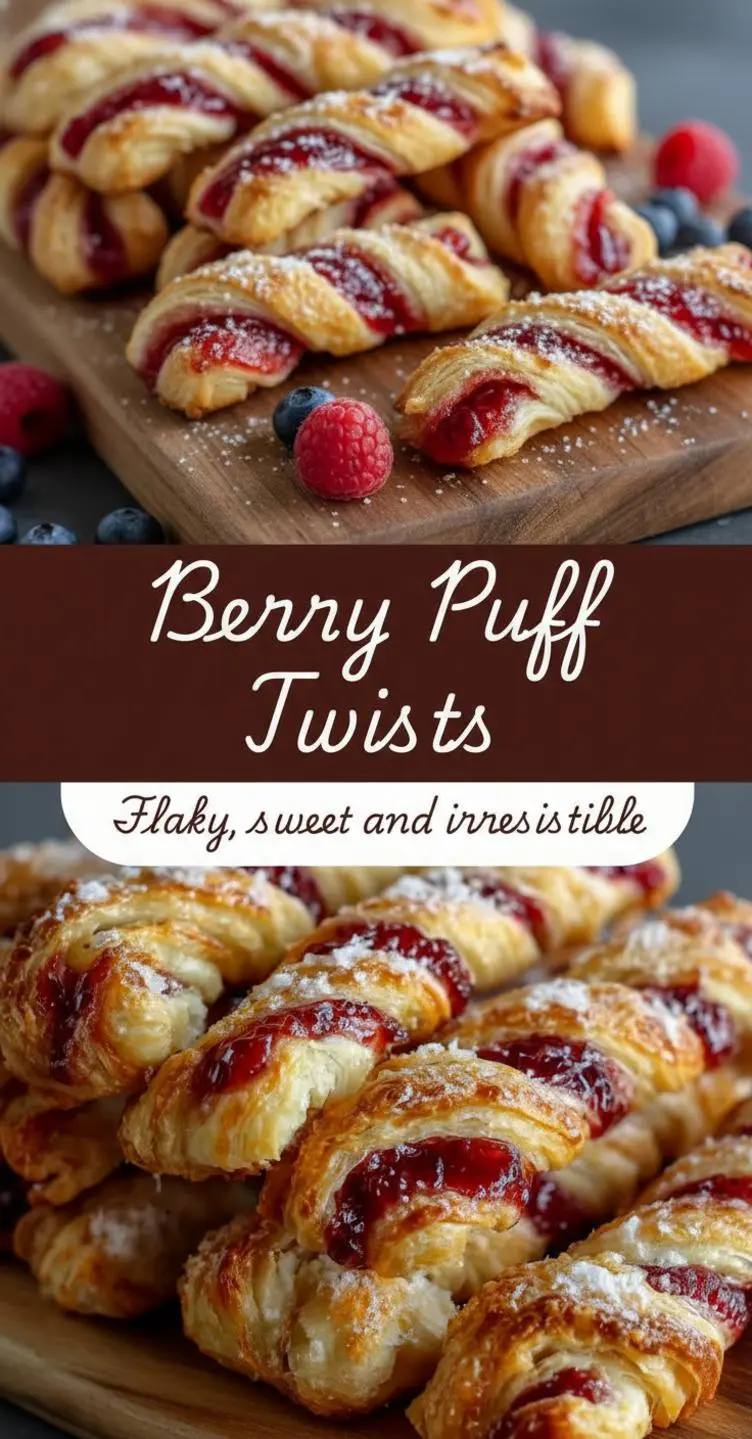 Golden Flaky Berry Puff Pastry Twists: Quick & Easy Dessert! - Mr. Recipes