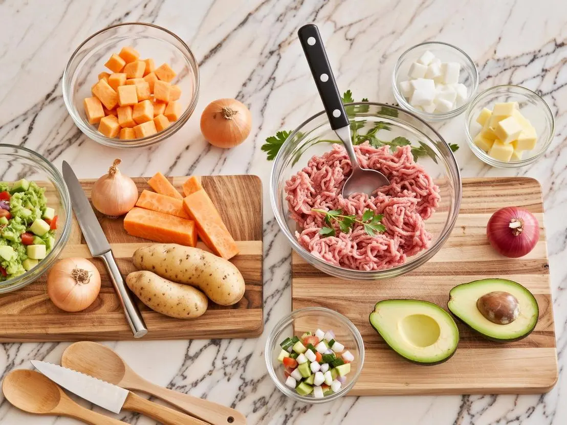 You'll Love This Easy Ground Beef and Sweet Potato Hash Recipe Ready in ...