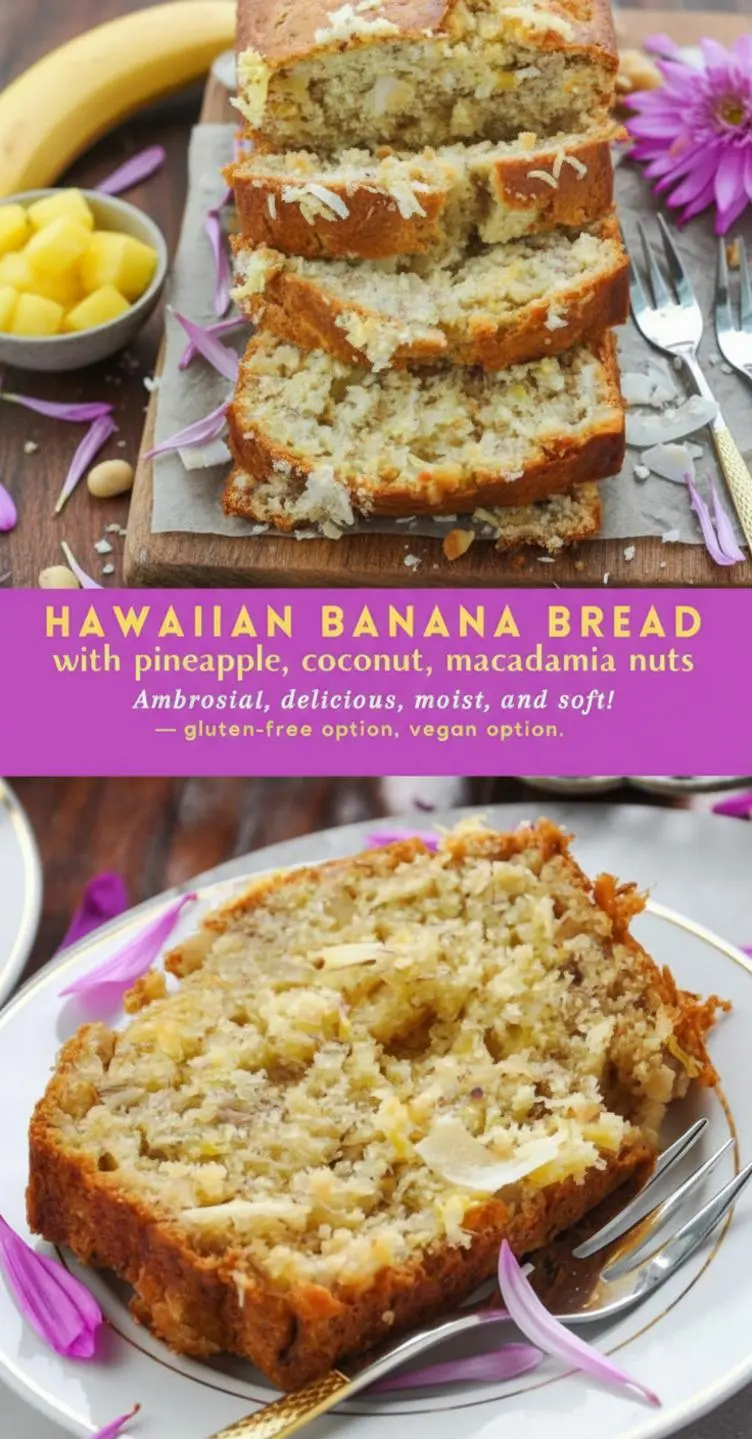 Quick Hawaiian Banana Bread with Pineapple & Coconut - You'll Love It ...