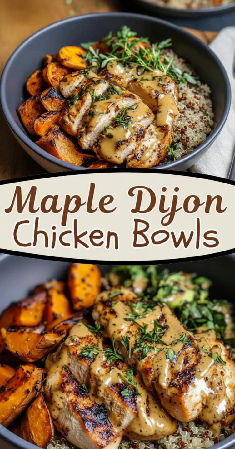 Maple Dijon Chicken & Sweet Potato Bowls – Easy Weeknight Meal! - Mr ...