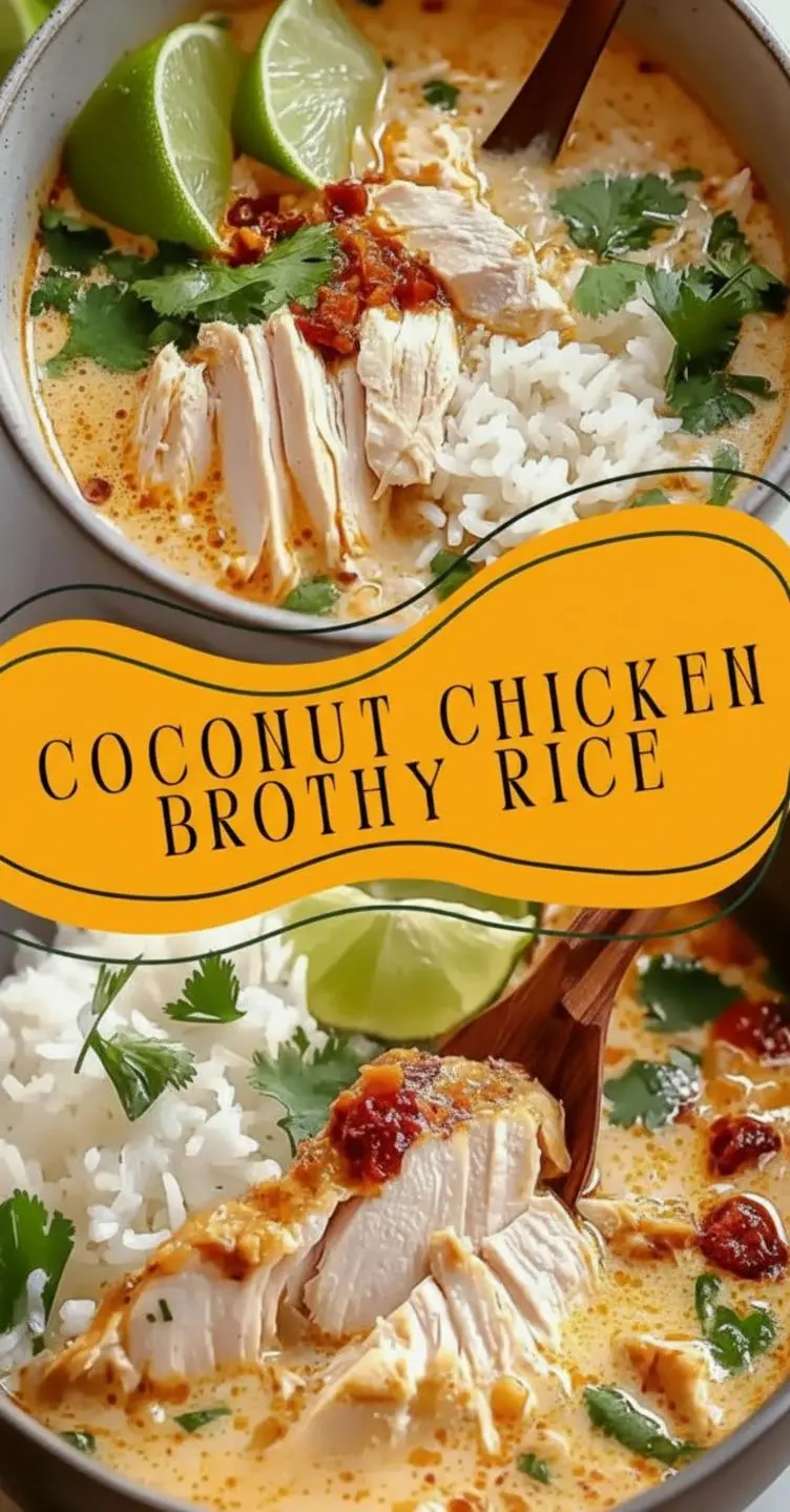 One Pot Coconut Chicken Brothy Rice: Easy Cozy Dinner You’ll Love! - Mr ...