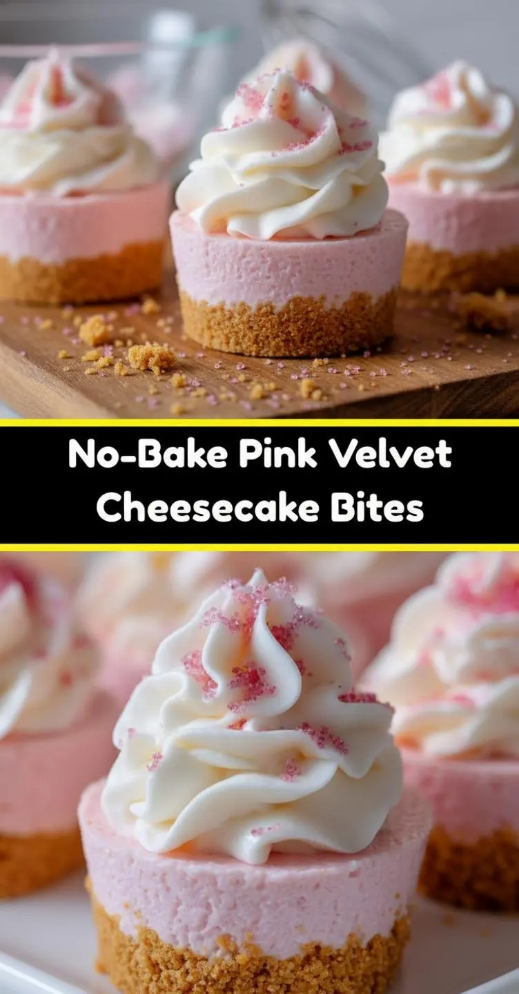 You'll Love These Quick Pink Velvet Cheesecake Bites! - Mr. Recipes