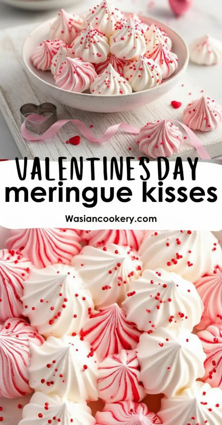 Valentine's Day Meringue Kisses Easy Recipe - Mr. Recipes